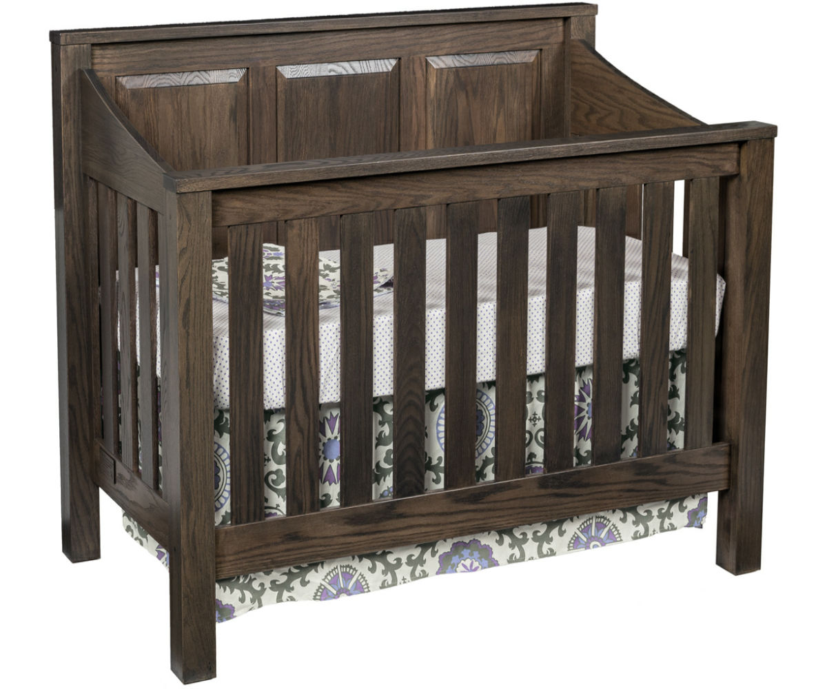 Mission Panel Crib - Custom Woodcraft