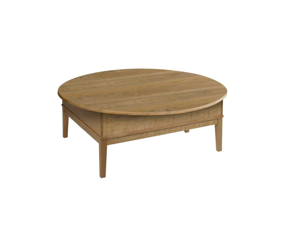 Alpine Round Coffee Table - Custom Woodcraft
